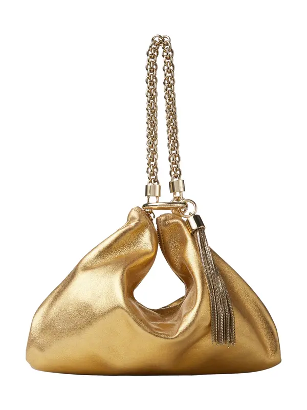 JIMMY CHOO Metallic Callie Shoulder Bag - Gold