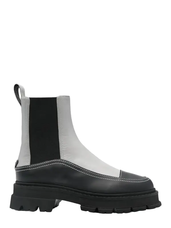 Emporio Armani 55mm Panelled Ankle Boots - Black