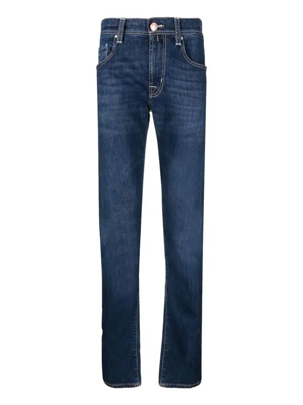 TRAMAROSSA Mid-rise Straight-leg Jeans - Blue