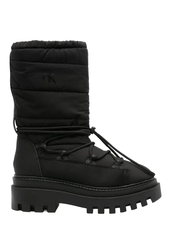 Calvin Klein 65mm Logo-print Snow Boots - Black