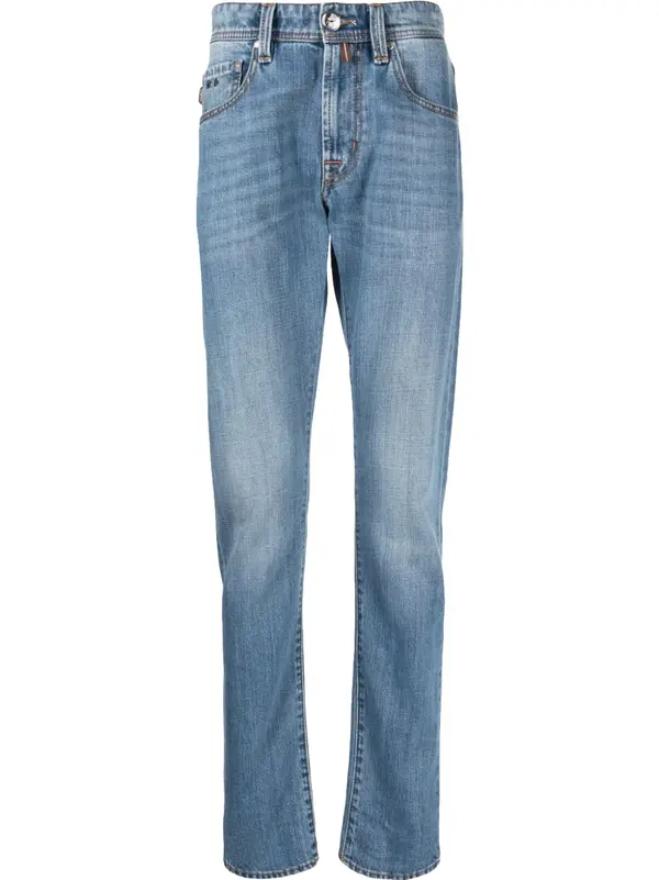 TRAMAROSSA Mid-rise Straight-leg Jeans - Blue