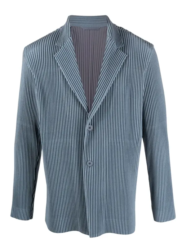 Issey Miyake Kersey Pleats Blazer - Blue