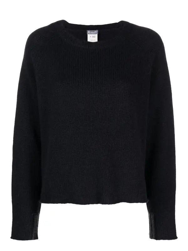 Kristensen Du Nord Cashmere Jumper With Contrasting Trim - Blue