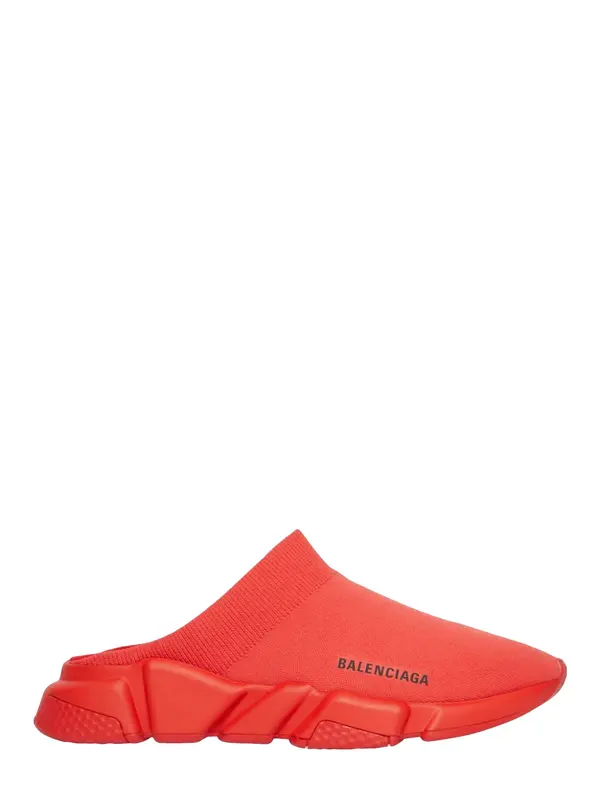 Balenciaga Speed Knitted Slip-on Sneakers - Red