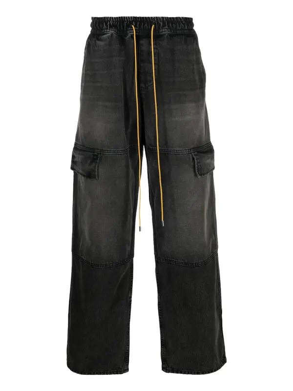 Rhude Plateau Cargo Jeans - Black