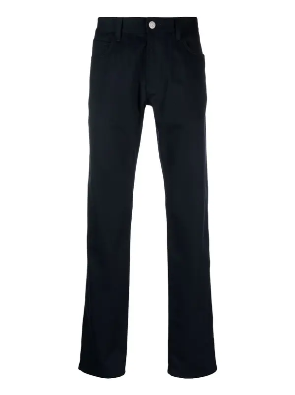 Giorgio Armani Straight-leg Trousers - Blue