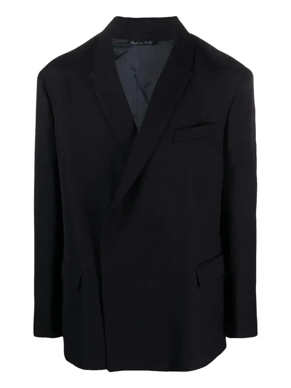 COSTUMEIN Notch-lapels Single-breasted Blazer - Blue