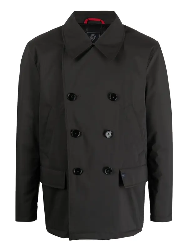 FAY Peak-lapel Double-breasted Jacket - Black