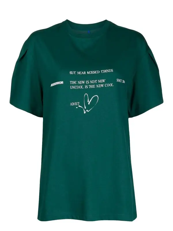 ADER ERROR Graphic-print T-shirt - Green