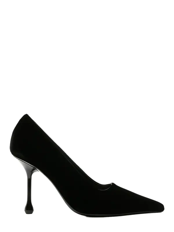 JIMMY CHOO Ixia 95mm Velvet Pumps - Black