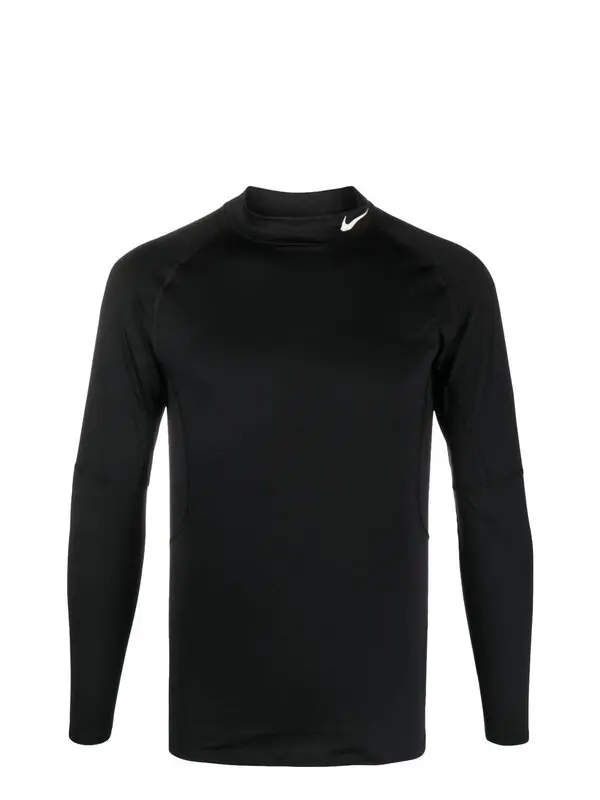 Nike Dri-fit Fitness Mock-neck T-shirt - Black
