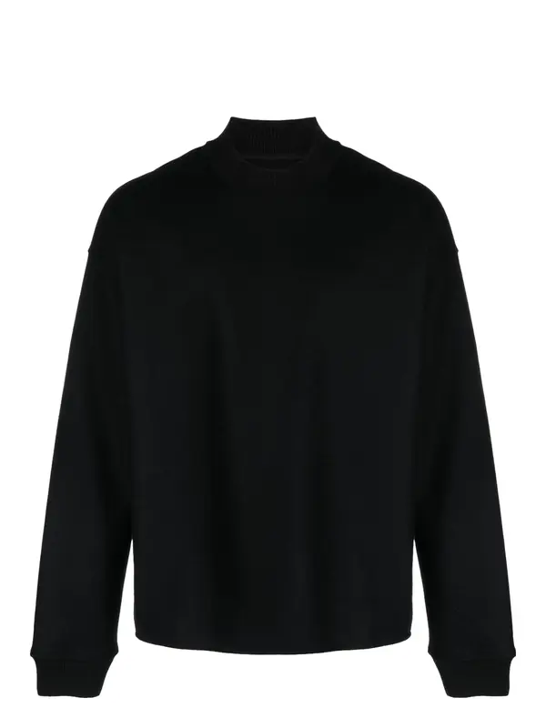 JIL SANDER Crew-neck Wool Jumper - Black