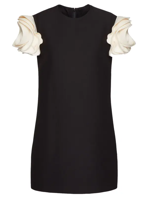 Valentino Garavani Crepe Couture Minidress - Black