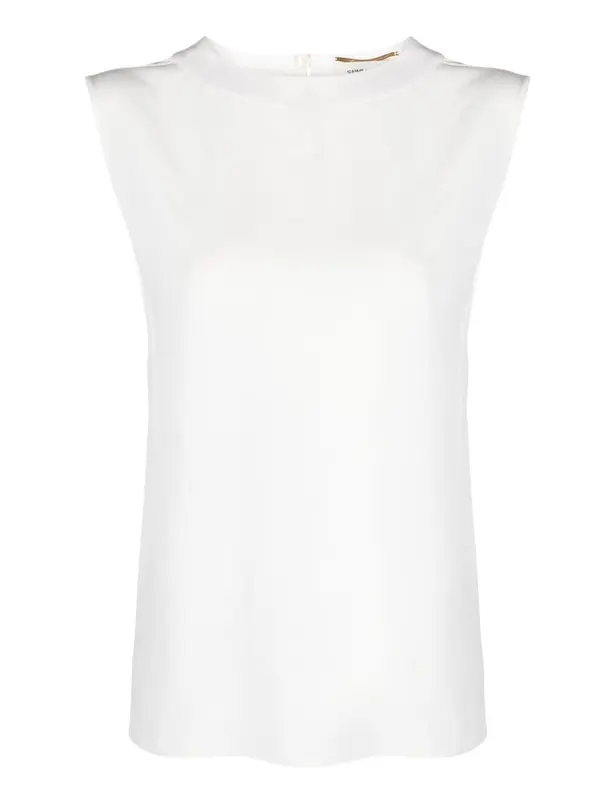Saint Laurent Sleeveless Tank Top - White