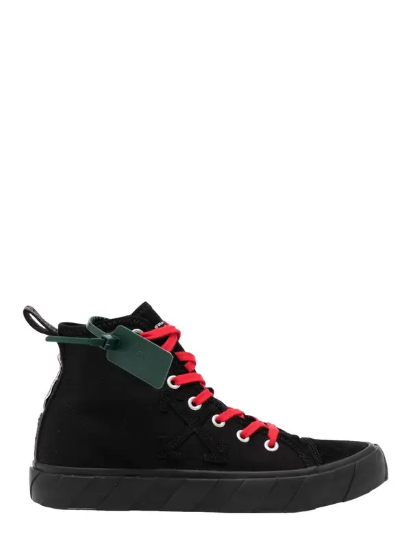 Off-White High-top Canvas Sneakers - Black