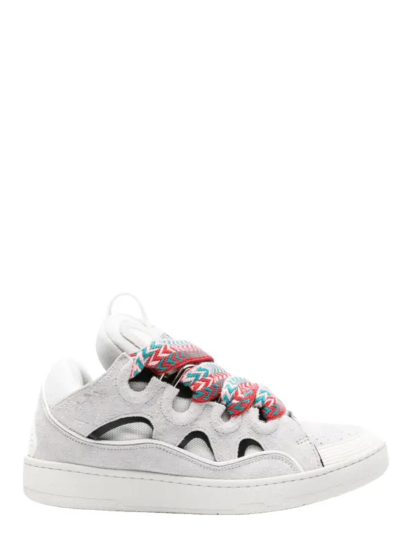 LANVIN Curb Panelled Sneakers - Grey
