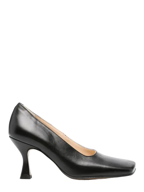 SOULIERS MARTINEZ Rosana 80mm Leather Pumps - Black