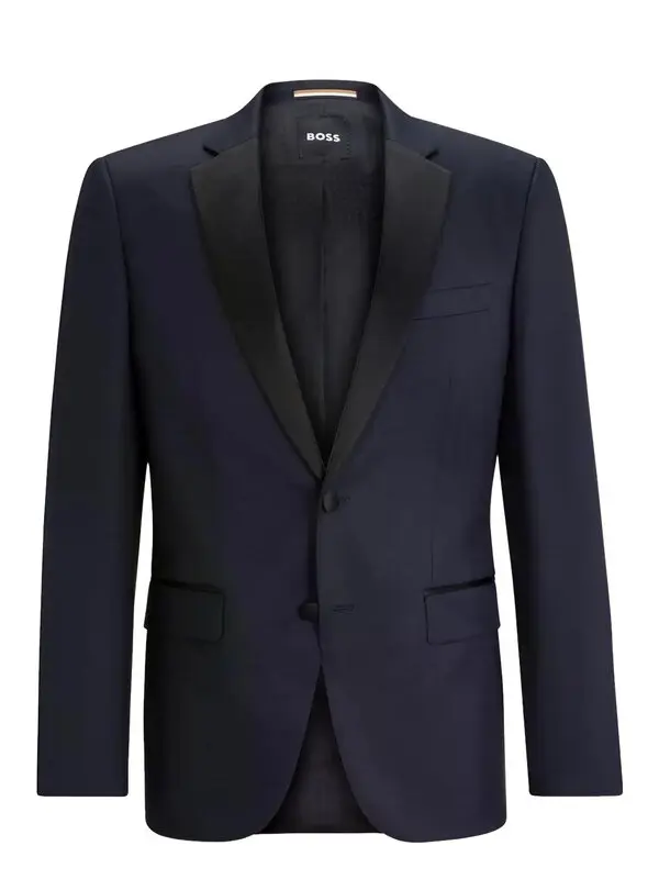 BOSS Slim-fit Tuxedo Jacket - Blue