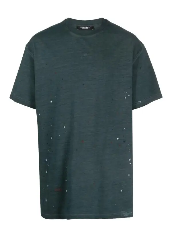 A-COLD-WALL* Distressed Cotton T-shirt - Green