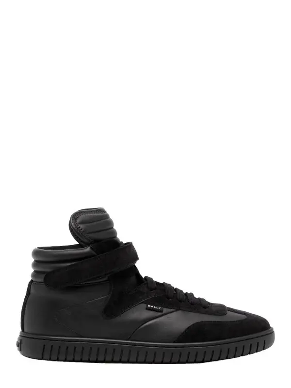 Bally Panelled High-top Sneakers - Black