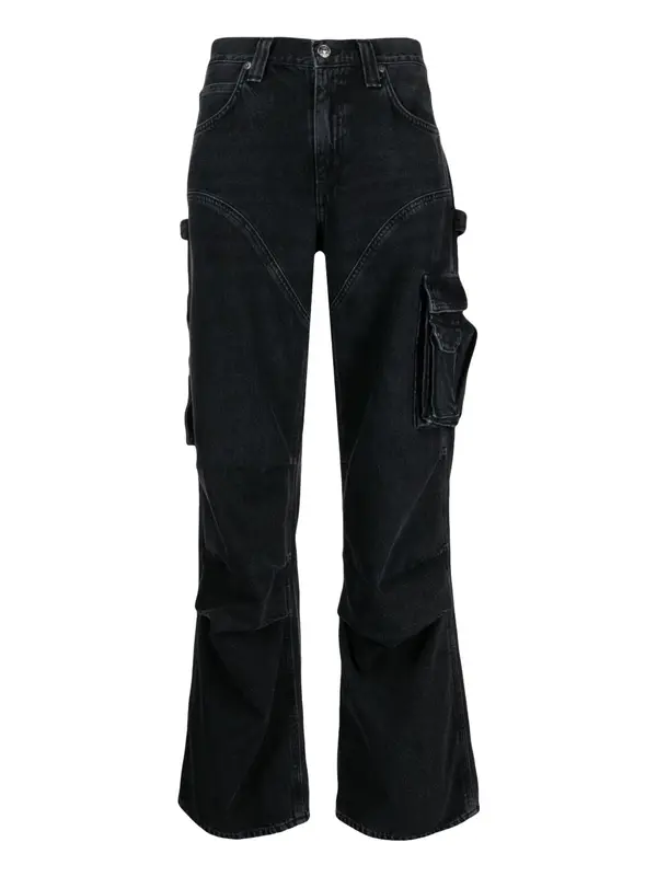 AGOLDE Nera Straight-leg Jeans - Black