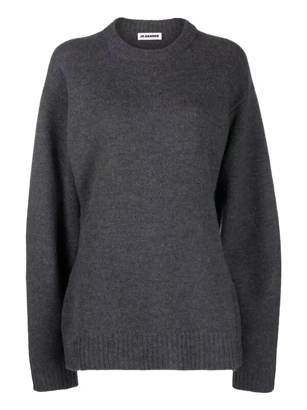 JIL SANDER Crew-neck Wool Jumper - Grey