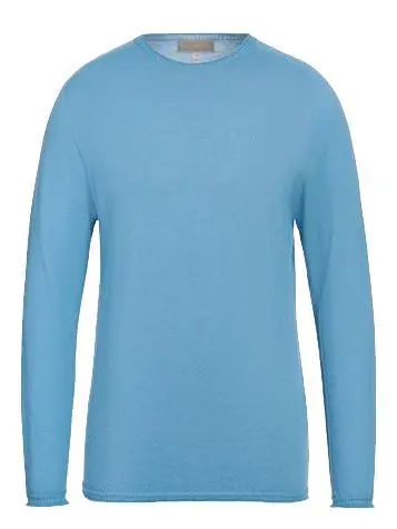120% Lino Cashmere Crewneck Sweater - Blue