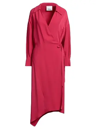 Erika Cavallini Midi Wrap Dress - Pink