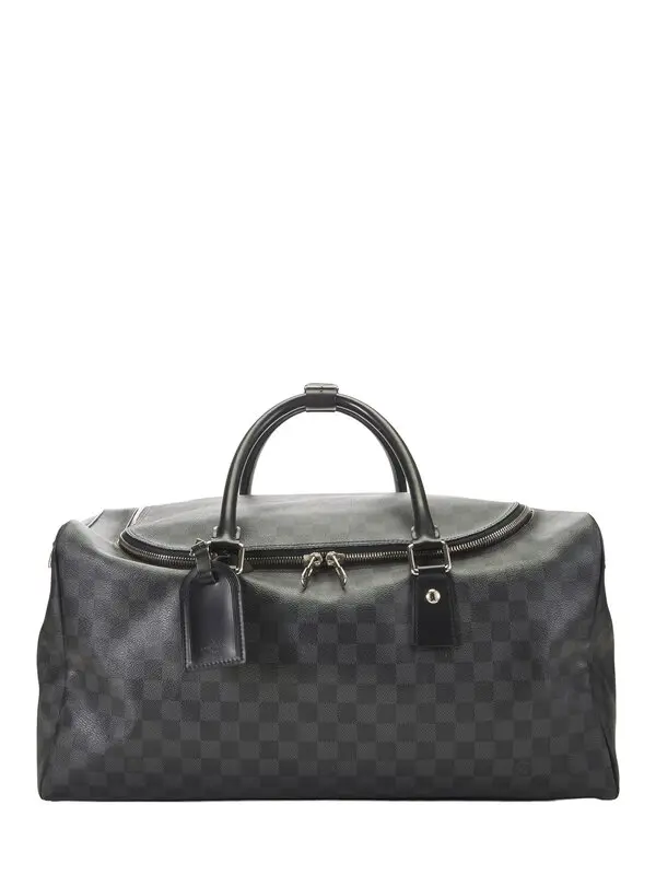 LOUIS VUITTON Damier Graphite Roadster Duffle Bag - Black