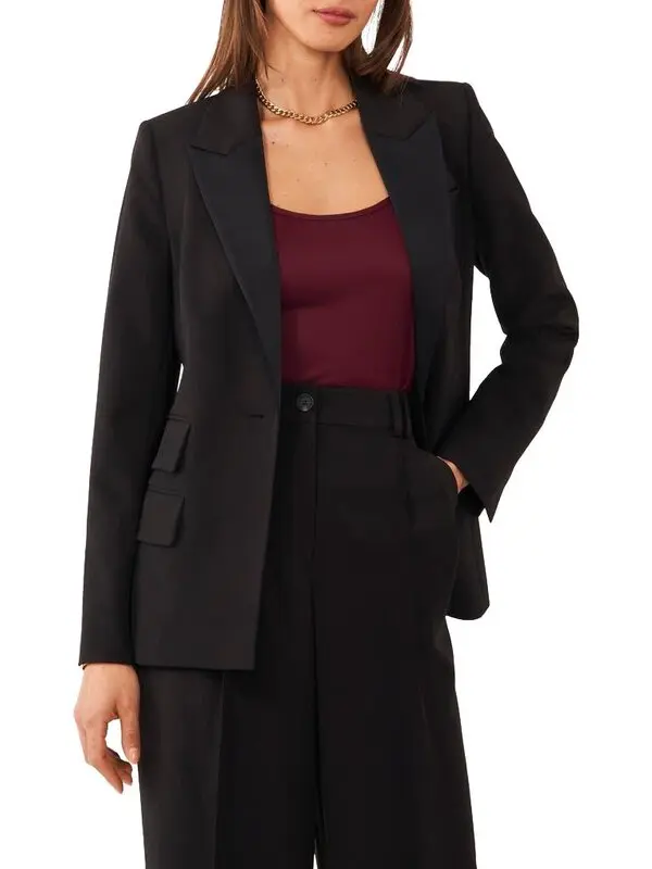 1.State Straight Fit Blazer - Rich Black