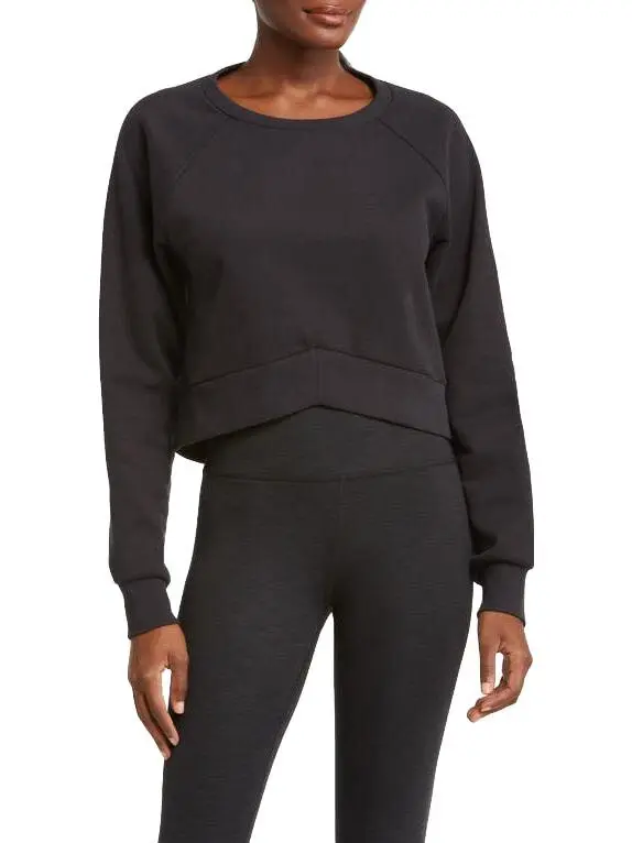 Beyond Yoga Uplift Crop Sweatshirt - Black