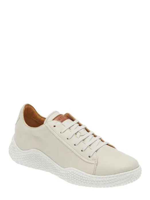 Mezlan Scallop Leather Sneakers - White