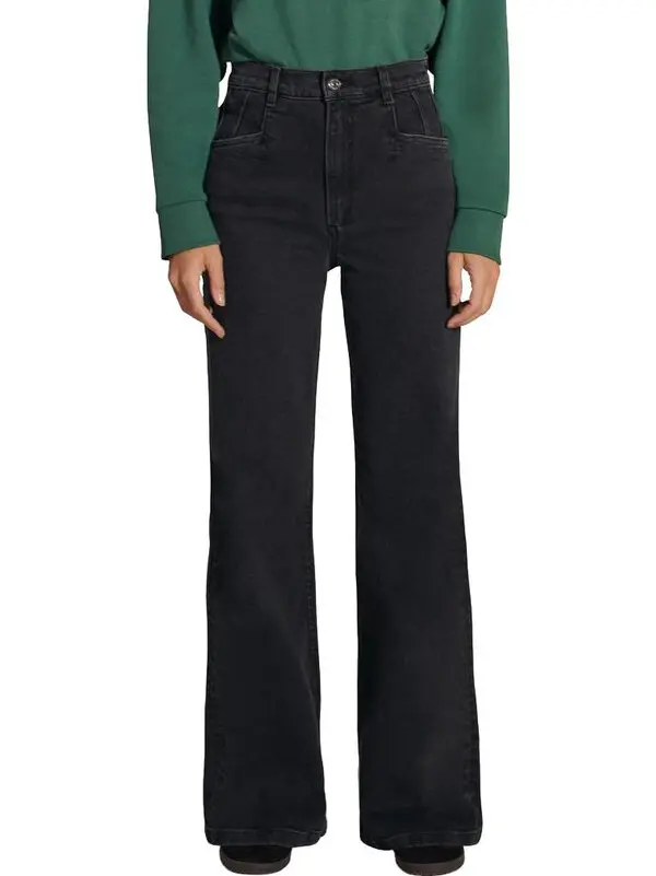 FAVORITE DAUGHTER Jordie Super High-waist Wide-leg Jeans - Boulder