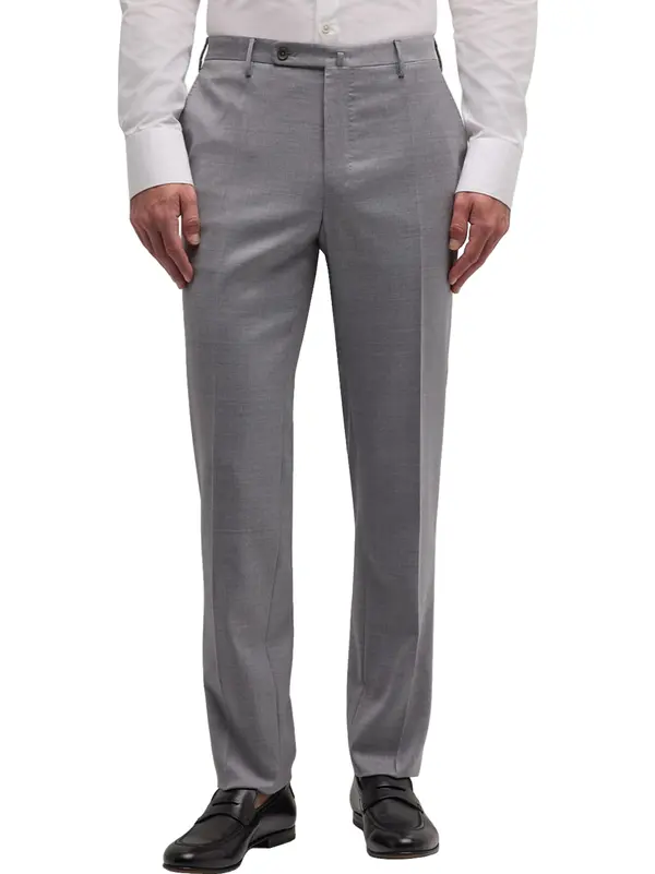 Incotex Batavia Stretch Twill Dress Pants - Grigio Chiaro
