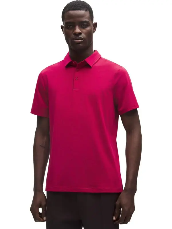 Lululemon Evolution Short-sleeve Polo Shirt - Berry Rumble