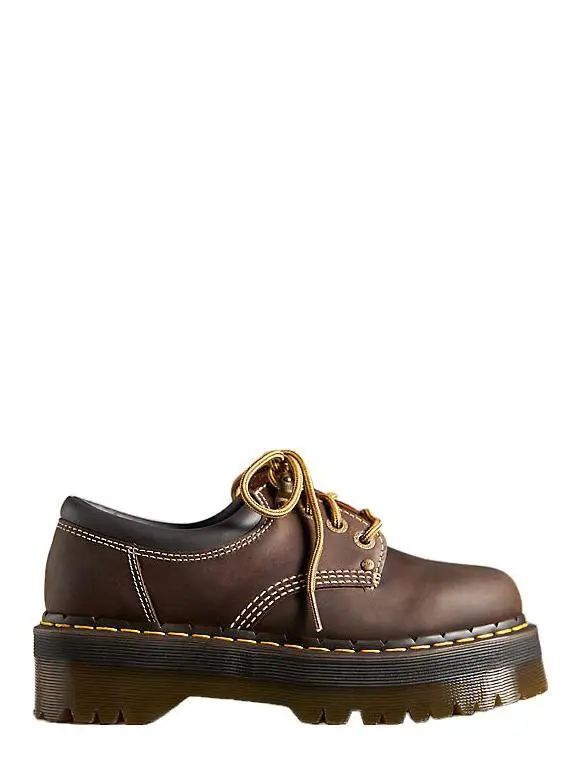 Dr. Martens 8053 Quad Arc Oxford Flats - Dark Brown Crazy Horse