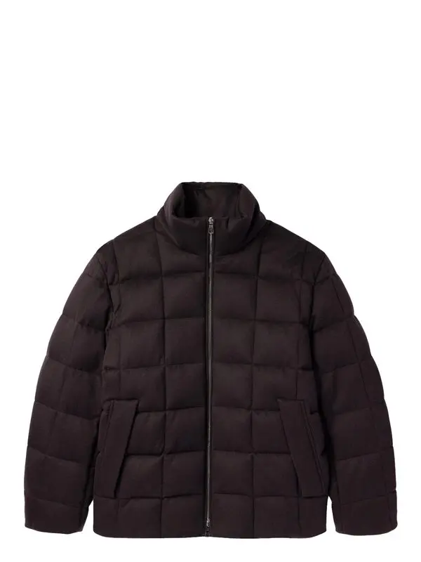 Loro Piana Tuul Quilted Cashmere Down Jacket - Black