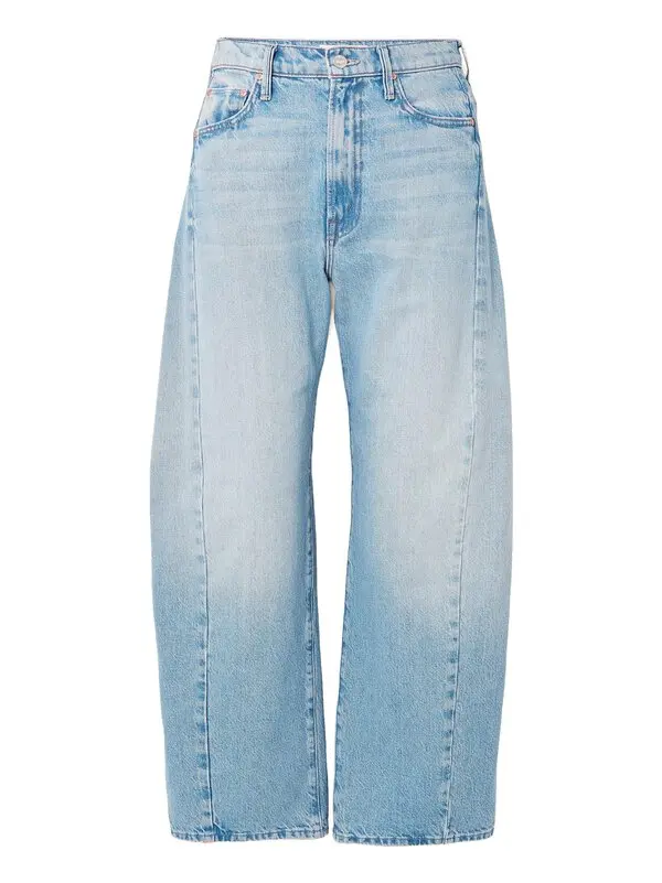 MOTHER Net Sustain The Half Pipe Ankle Cropped Jeans - Blue