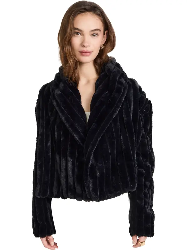 Blanknyc Faux Fur Jacket - Night Life