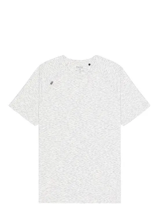 RHONE Reign Short Sleeve - Grey Space Dye