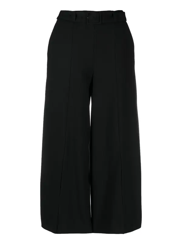 TWINSET Logo-plaque High-waisted Trousers - Black