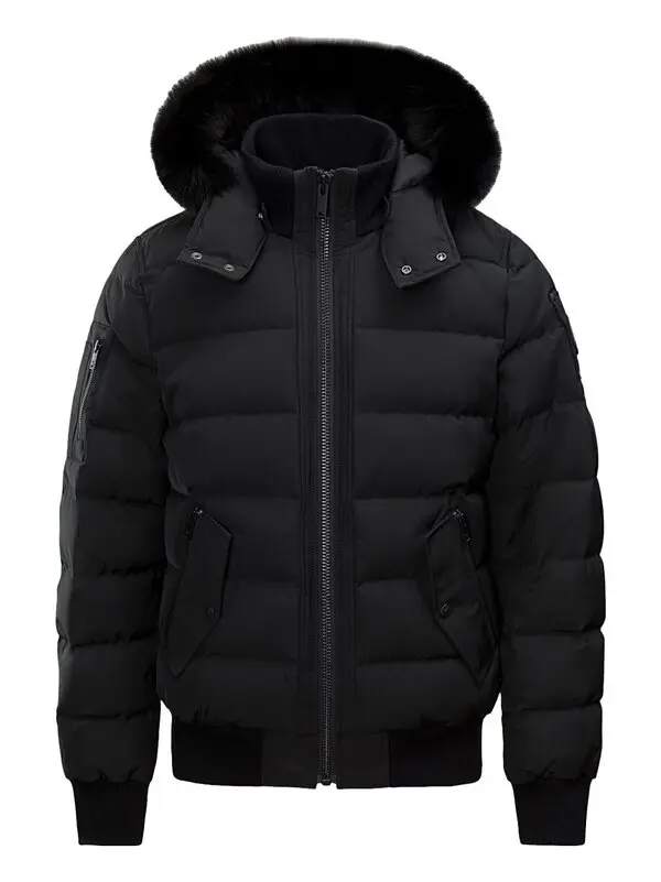 Moose Knuckles Ladriere Hooded Padded Jacket - Black