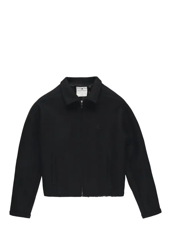 COURREGES Logo-patch Wool Jacket - Black