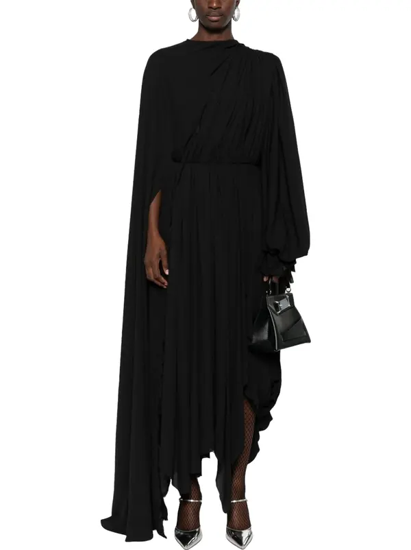 Balenciaga All In Midi Dress - Black