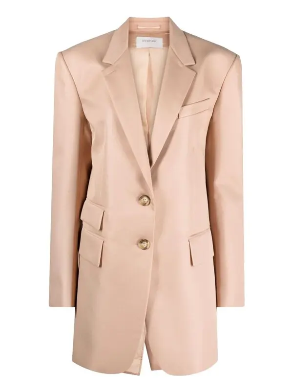 Sportmax Notched-lapels Single-breasted Blazer - Neutrals