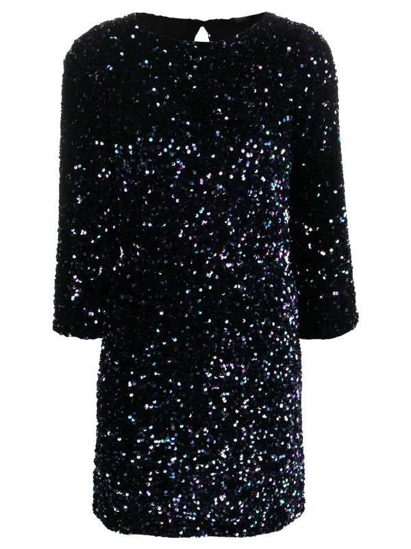 Seventy Sequin-embellished Minidress - Black