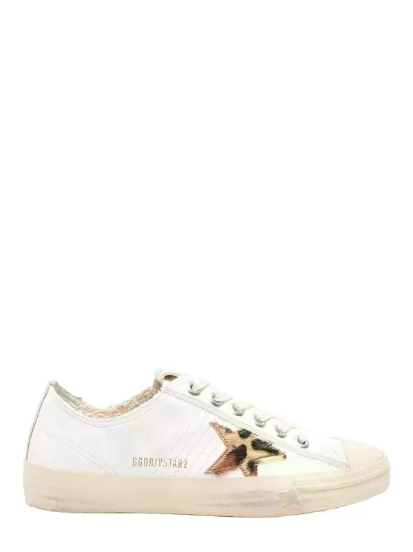 GOLDEN GOOSE V-star Leather Sneakers - White