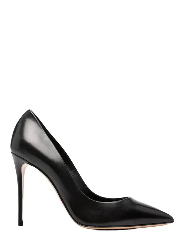 Casadei 100mm Julia Leather Pumps - Black