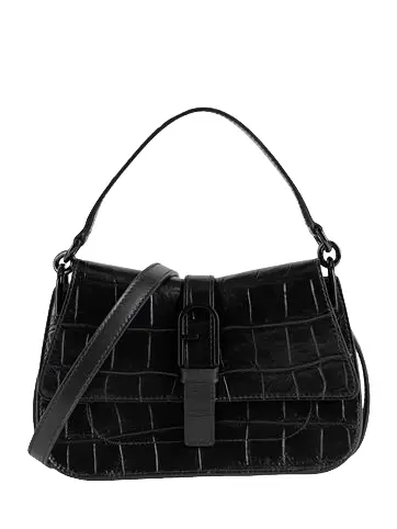 Furla Flow Mini Top Handle Handbag - Black