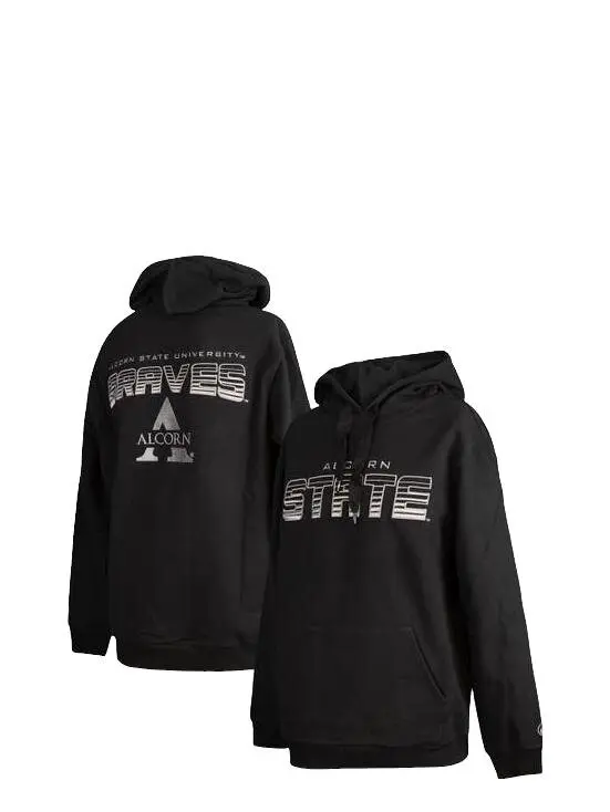 FISLL Alcorn State Braves Puff Print Pullover Hoodie - Black